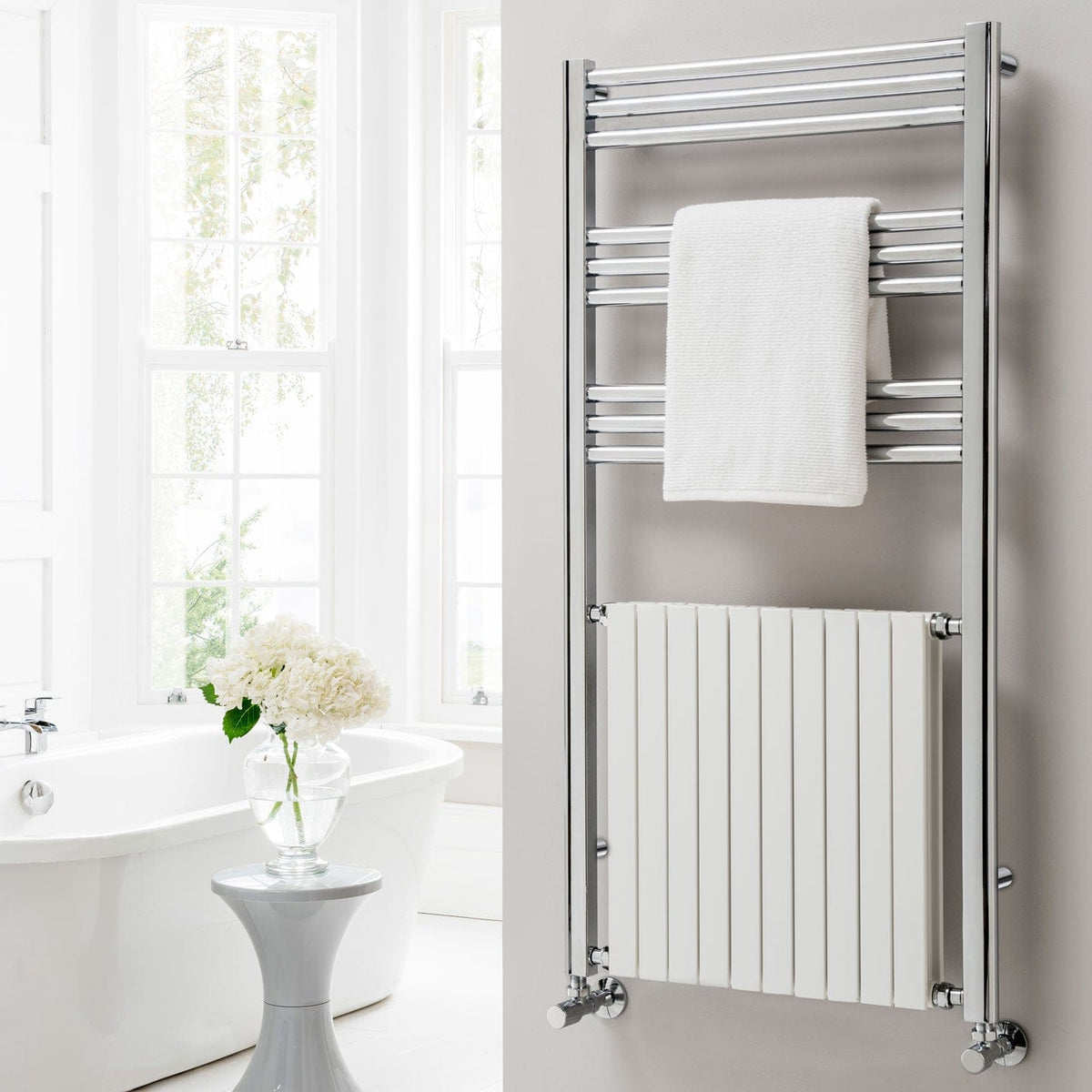 Vogue Harmonique Designer Heated Towel Radiator in Chrome – Totally Rads